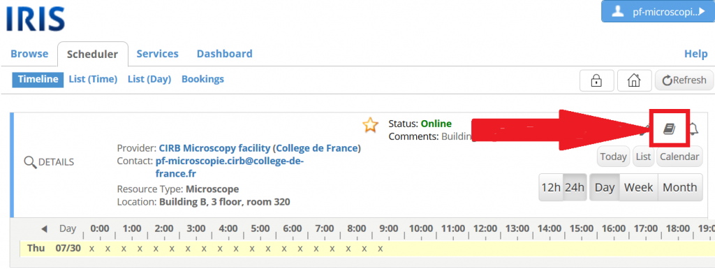 Training procedure – Orion-CIRB